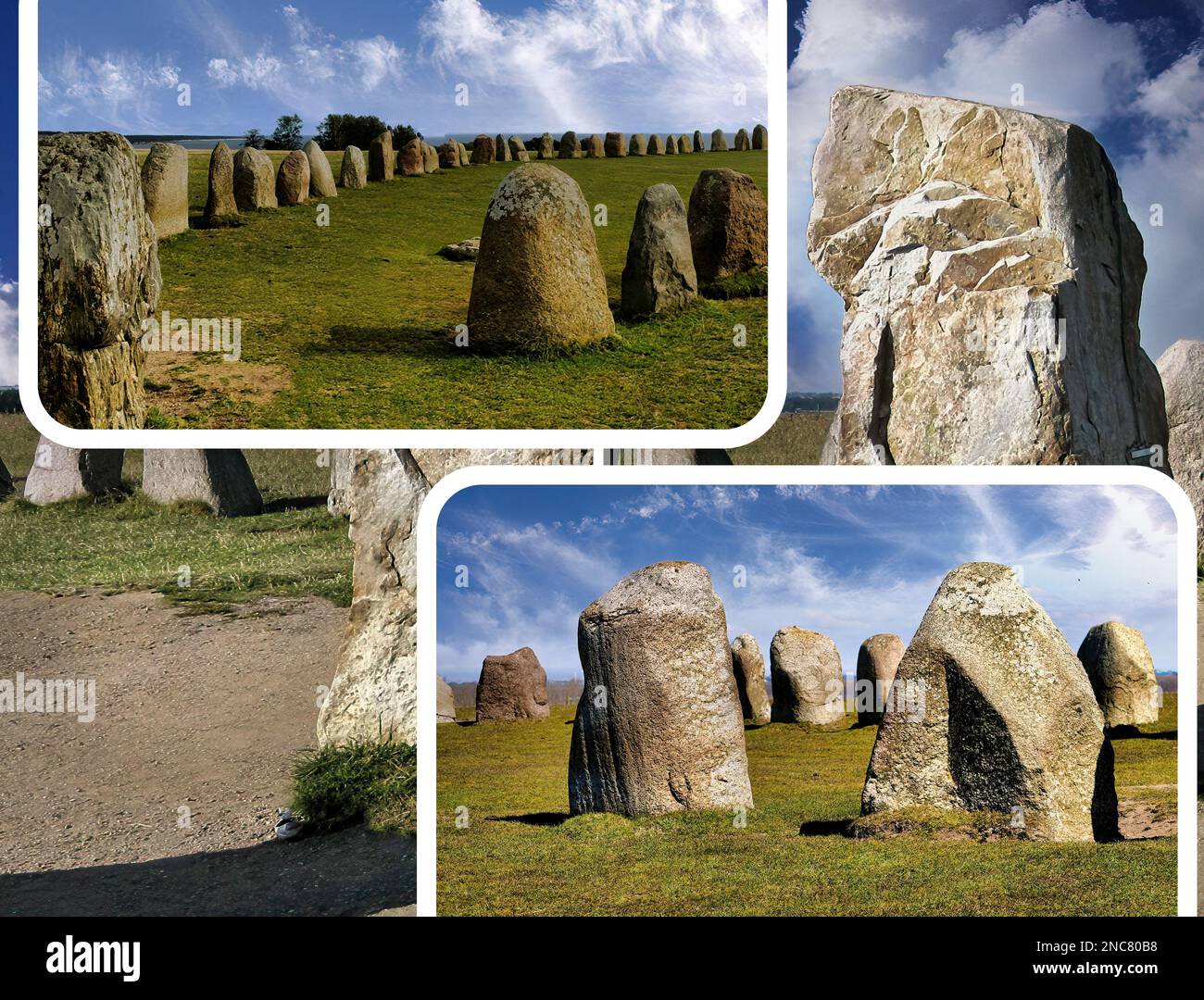 The Ale Stones are a funerary megalithic monument located in Scania, in ...