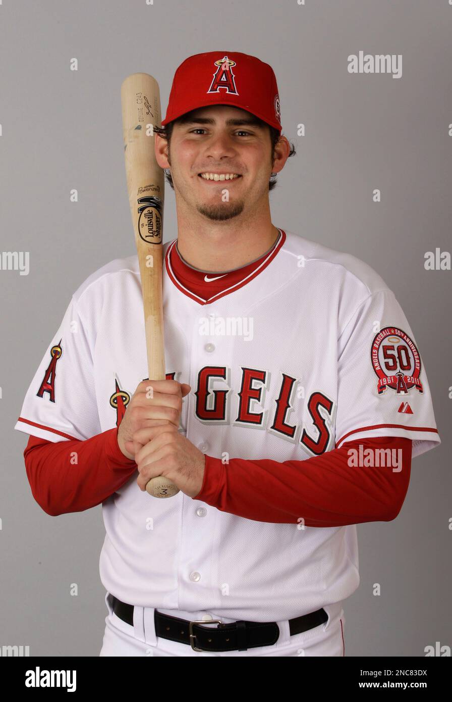 This is a 2011 photo of Brandon Wood of the Los Angeles Angels baseball ...