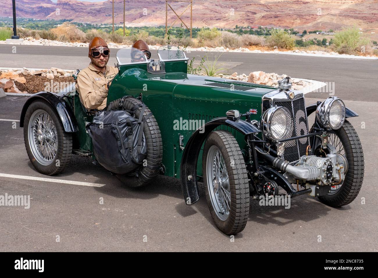 A British-built 1933 MG L Special Supercharged Roadster sports racing ...