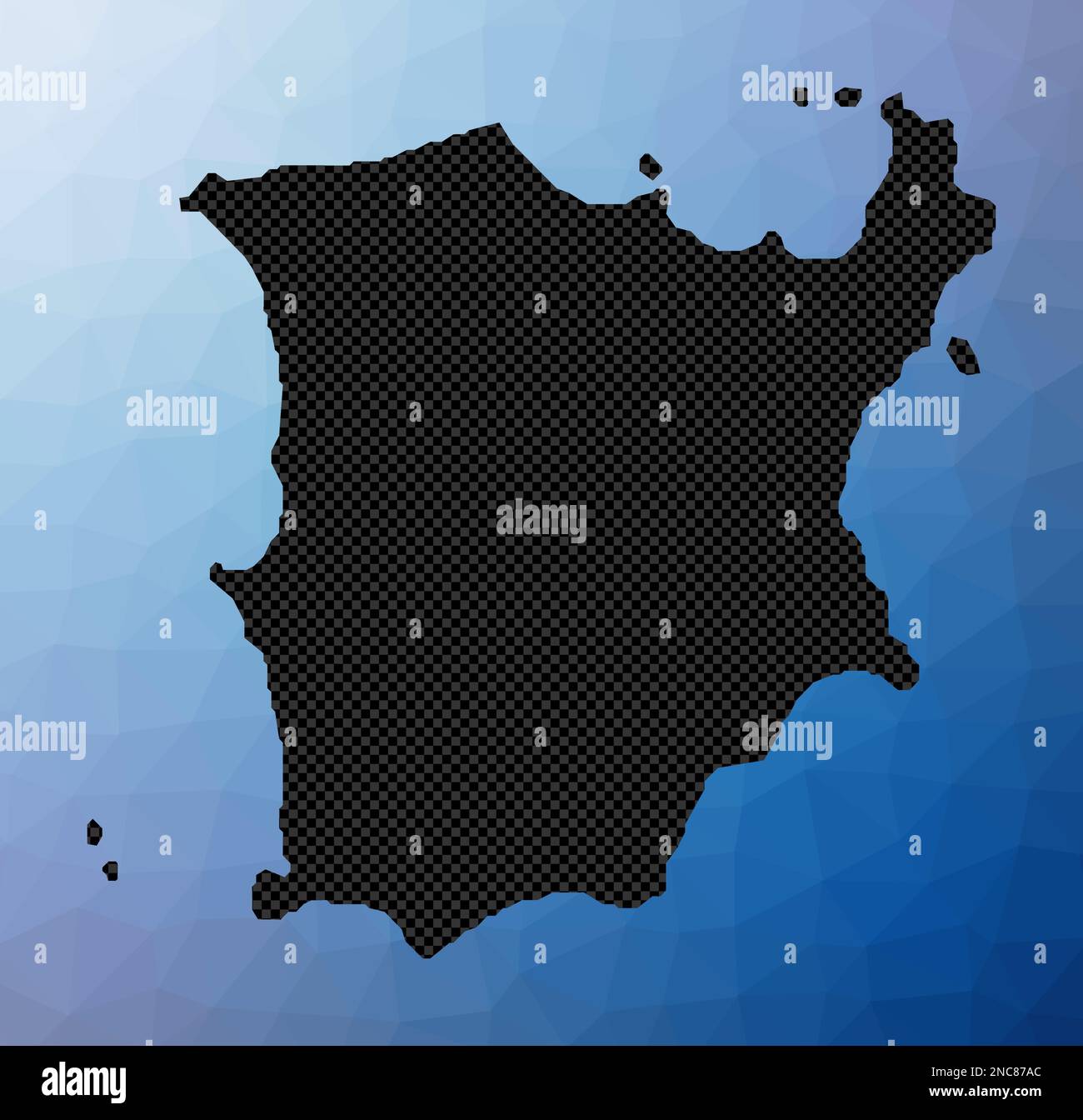 Ko Samui geometric map. Stencil shape of Ko Samui in low poly style ...