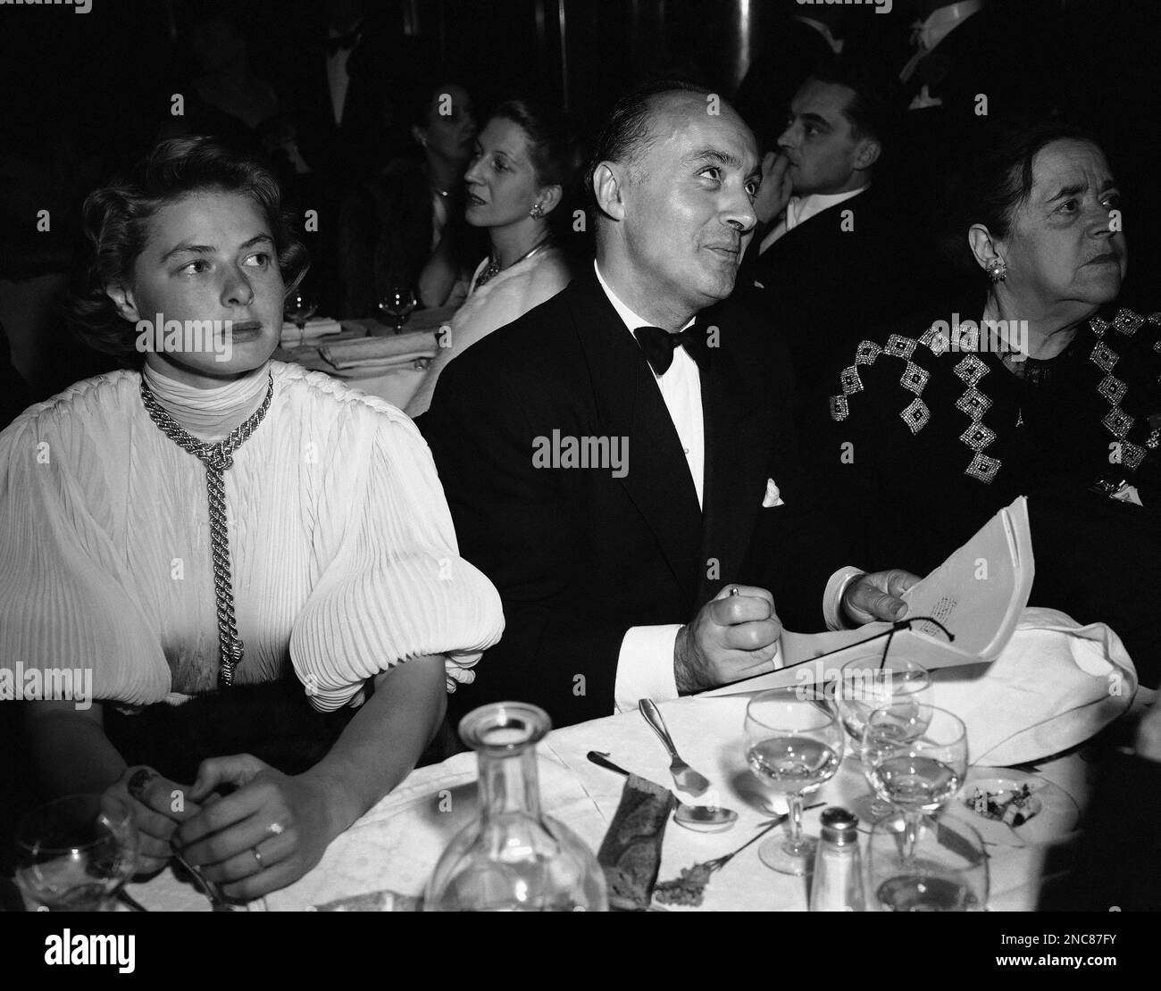 At a dinner held on the first floor of the Eiffel Tower in Paris after ...