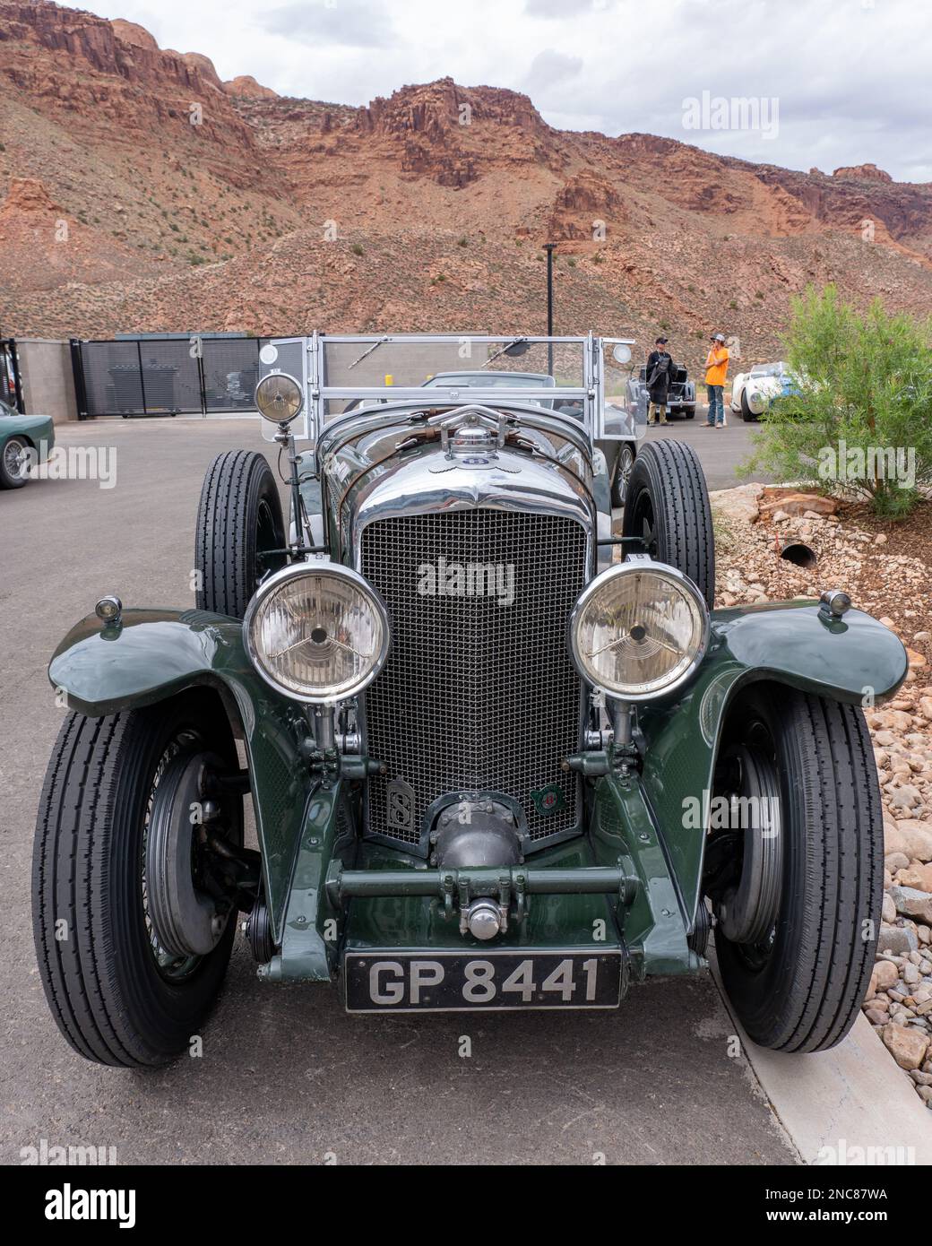 A rare British-built 1931 Bentley 8 Litre Tourer antique car in the ...