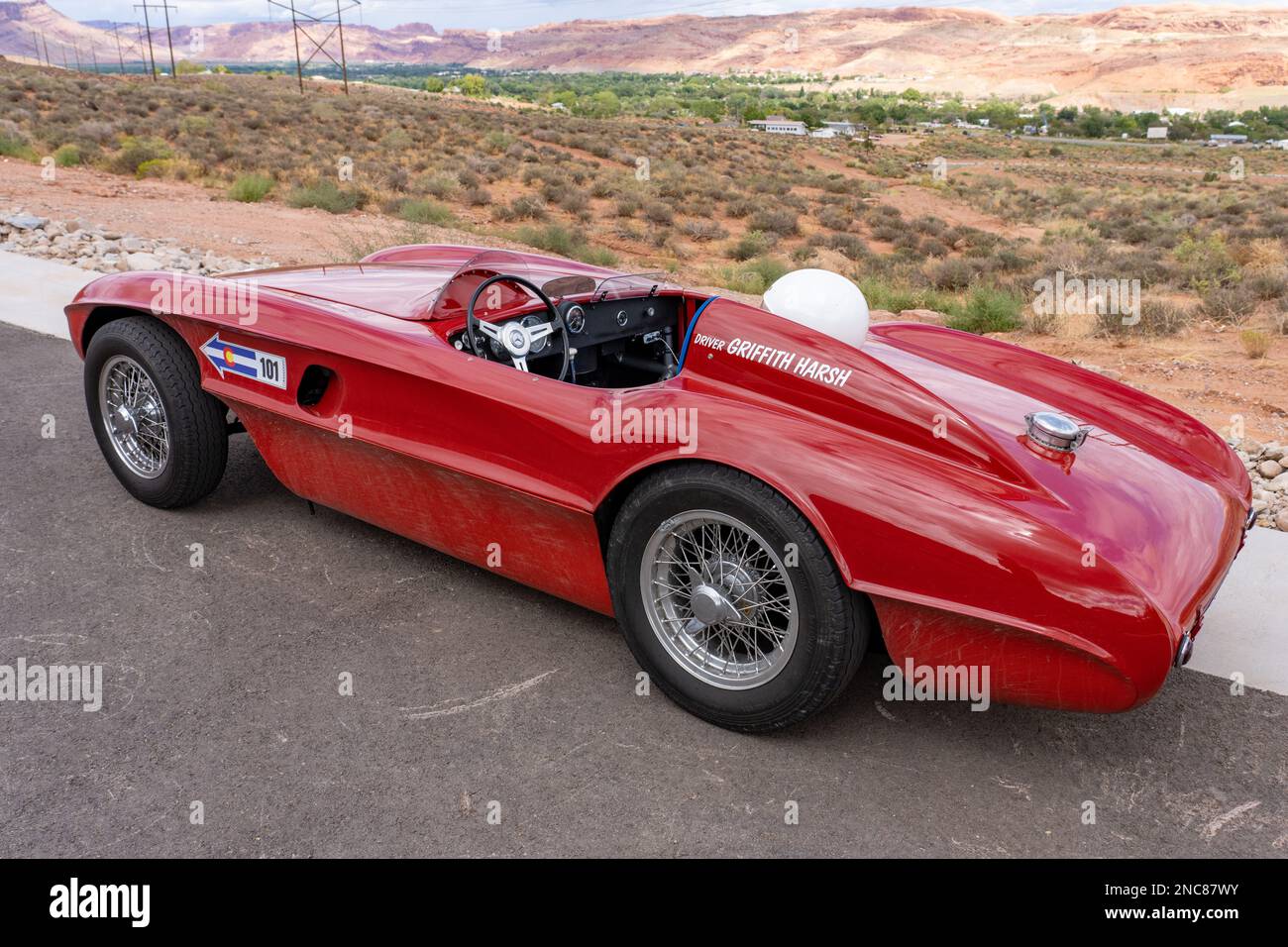 1953 Hughes-Kircher Special former race car in the Colorado Grand road ...