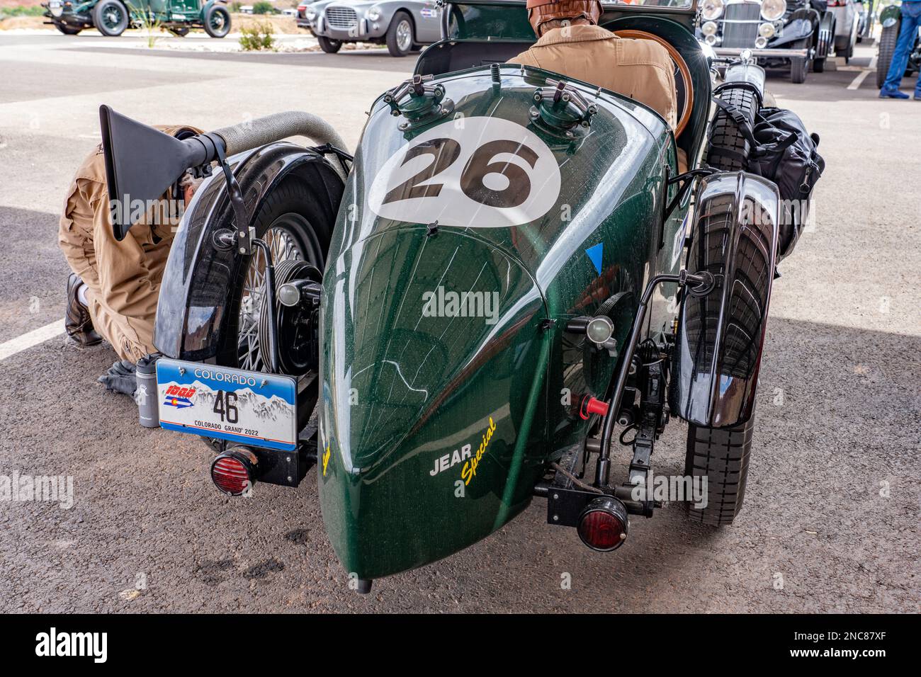A British-built 1933 MG L Special Supercharged Roadster sports racing ...