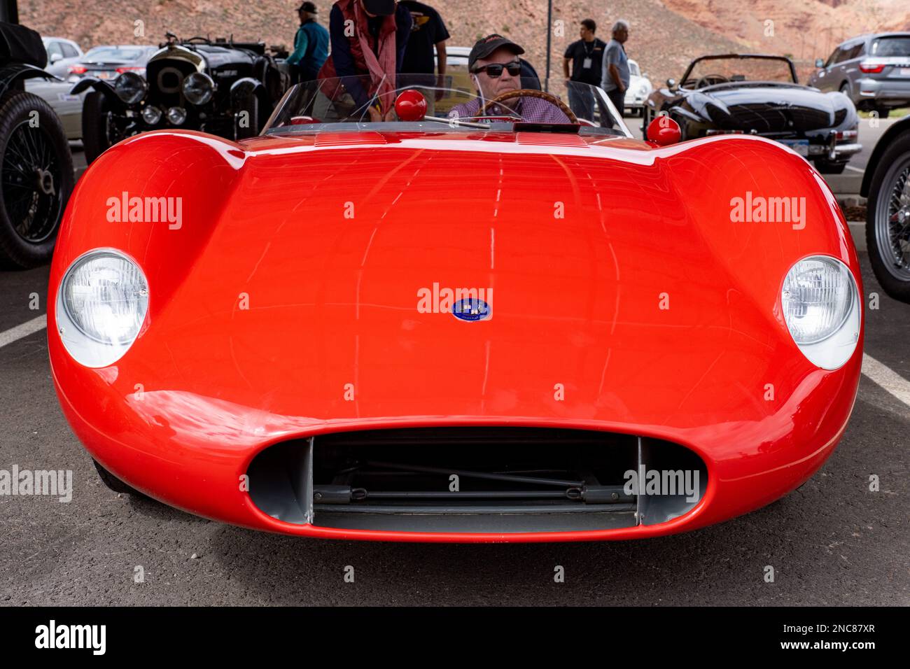 Front view of a rare Italian-built 1959 OSCA 372 GS 1500cc race car in ...