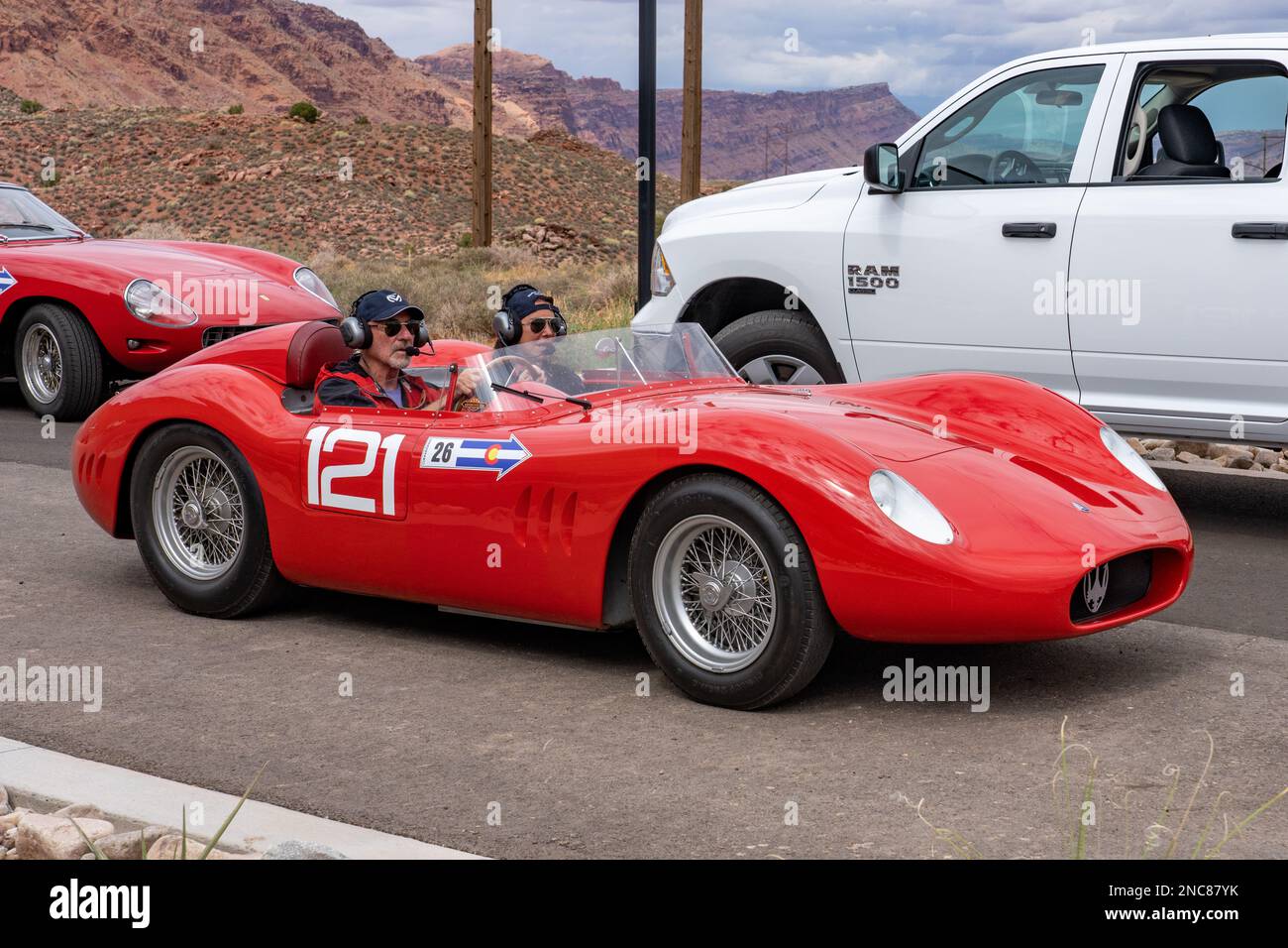 A rare Italian-built 1957 Maserati 250S race car in the Colorado Grand ...