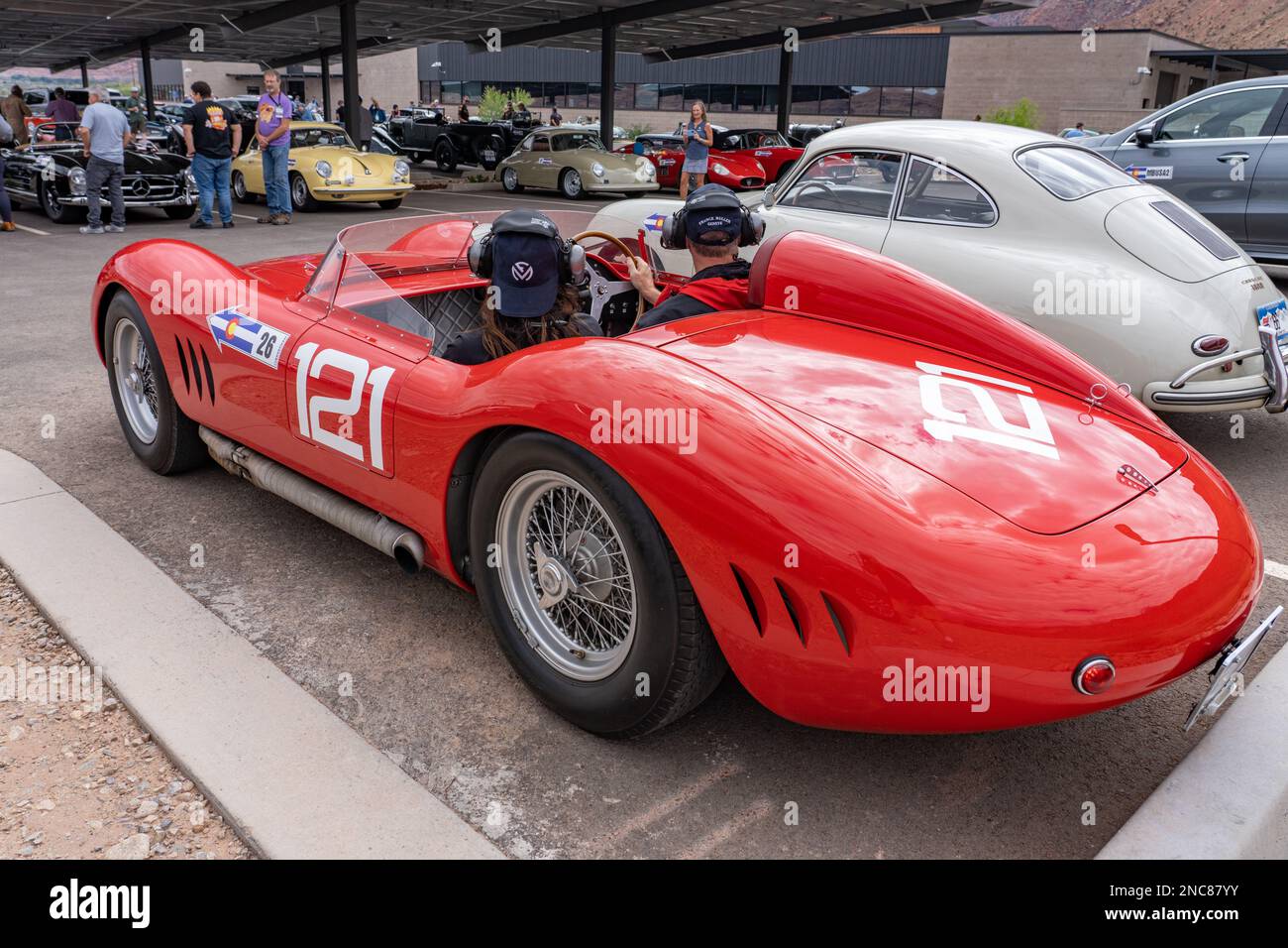 A rare Italian-built 1957 Maserati 250S race car in the Colorado Grand ...