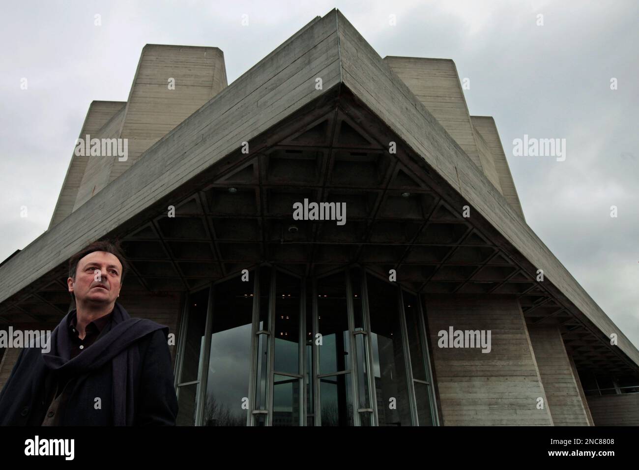 Playwriter Nick Dear poses for the photographer outside Britain's ...