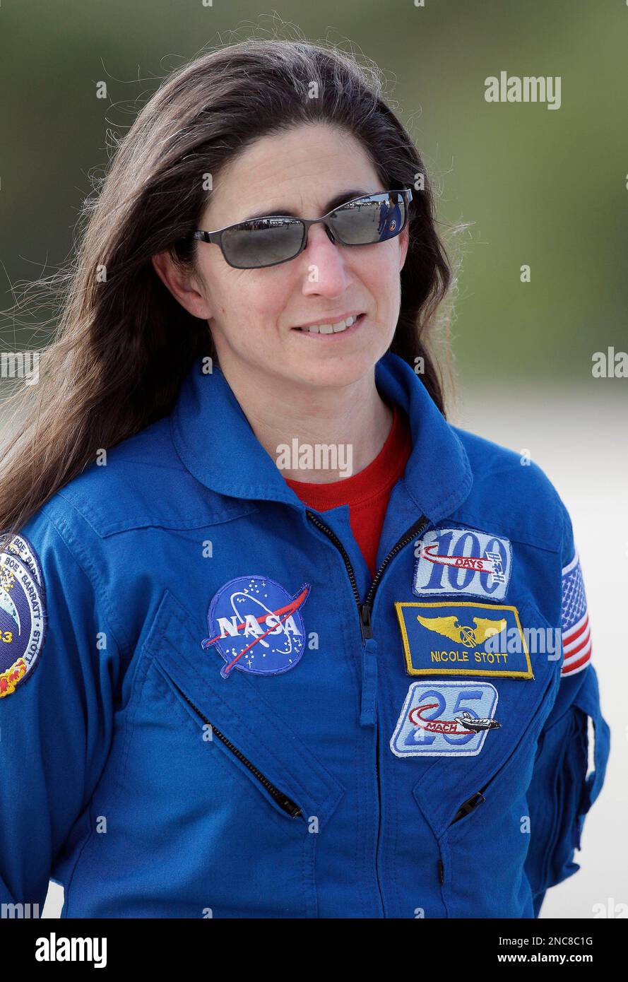 STS-133 mission specialist Nicole Stott at Kennedy Space Center's ...