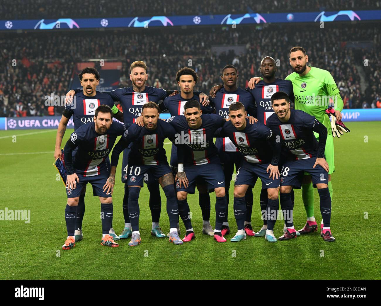 Paris, France. 14th Feb, 2023. Soccer: Champions League, Paris Saint ...