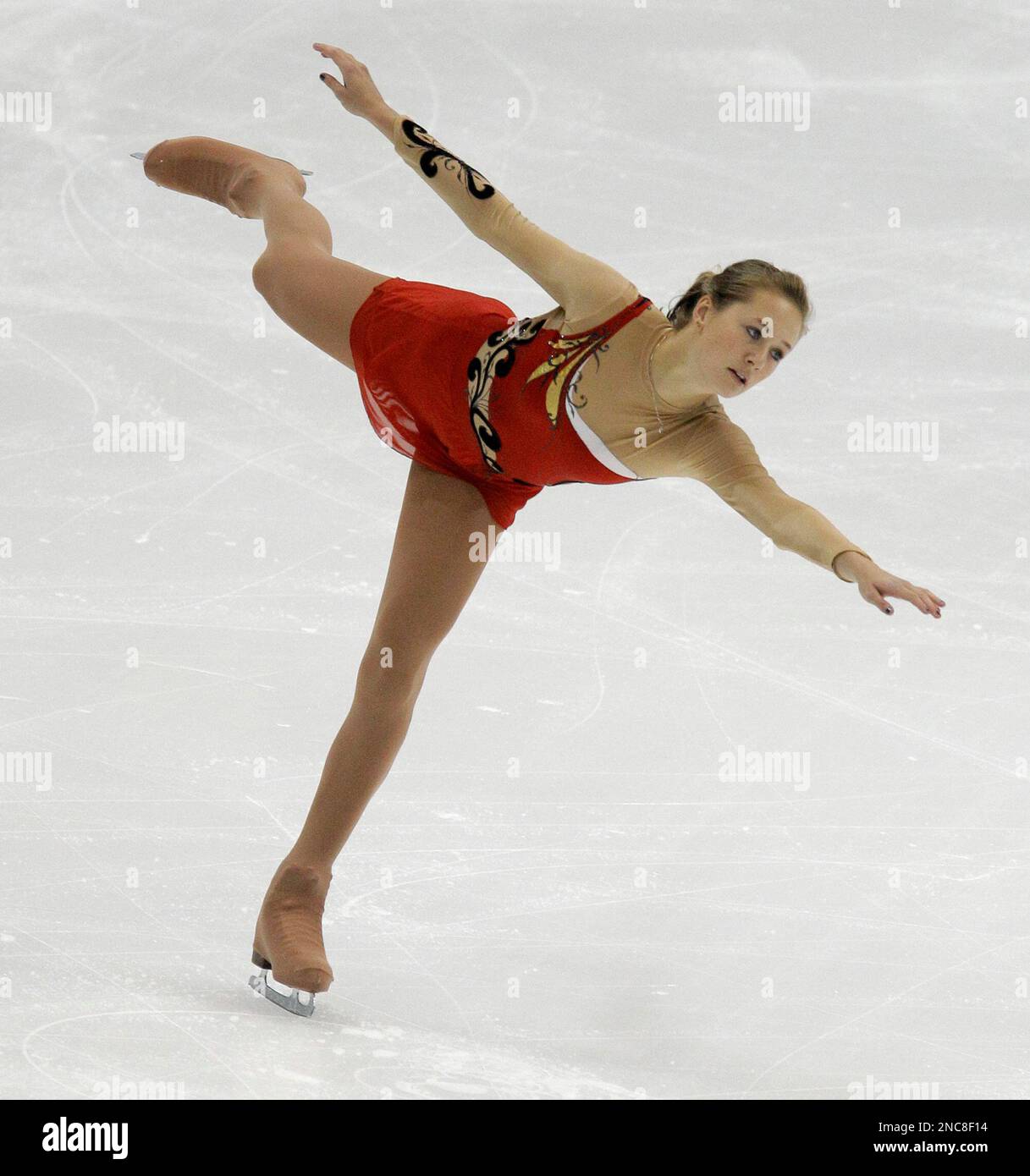 Australia's Jaimee Nobbs performs during the ladies free skating in the ...
