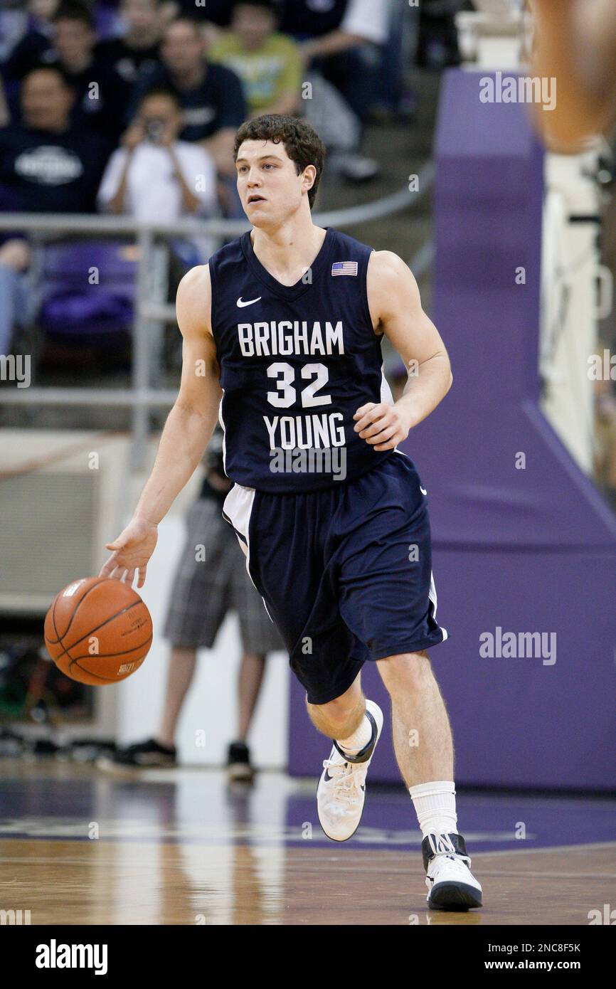 BYU's Jimmer Fredette during an NCAA college basketball game against ...