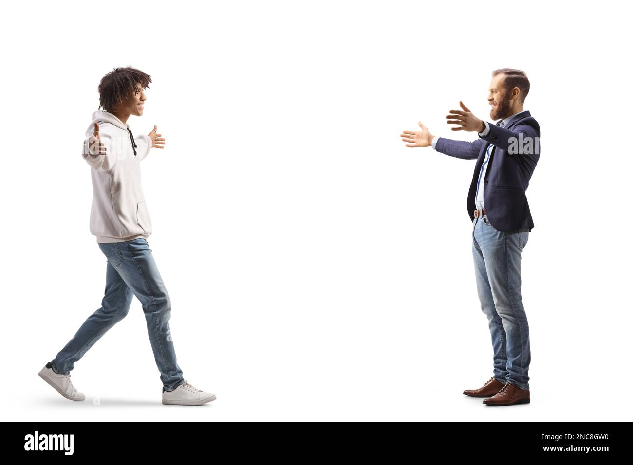 African man walking on Cut Out Stock Images & Pictures - Alamy