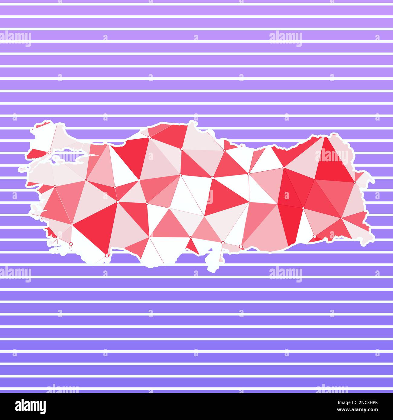 Turkey vector illustration. Turkey design on gradient stripes ...