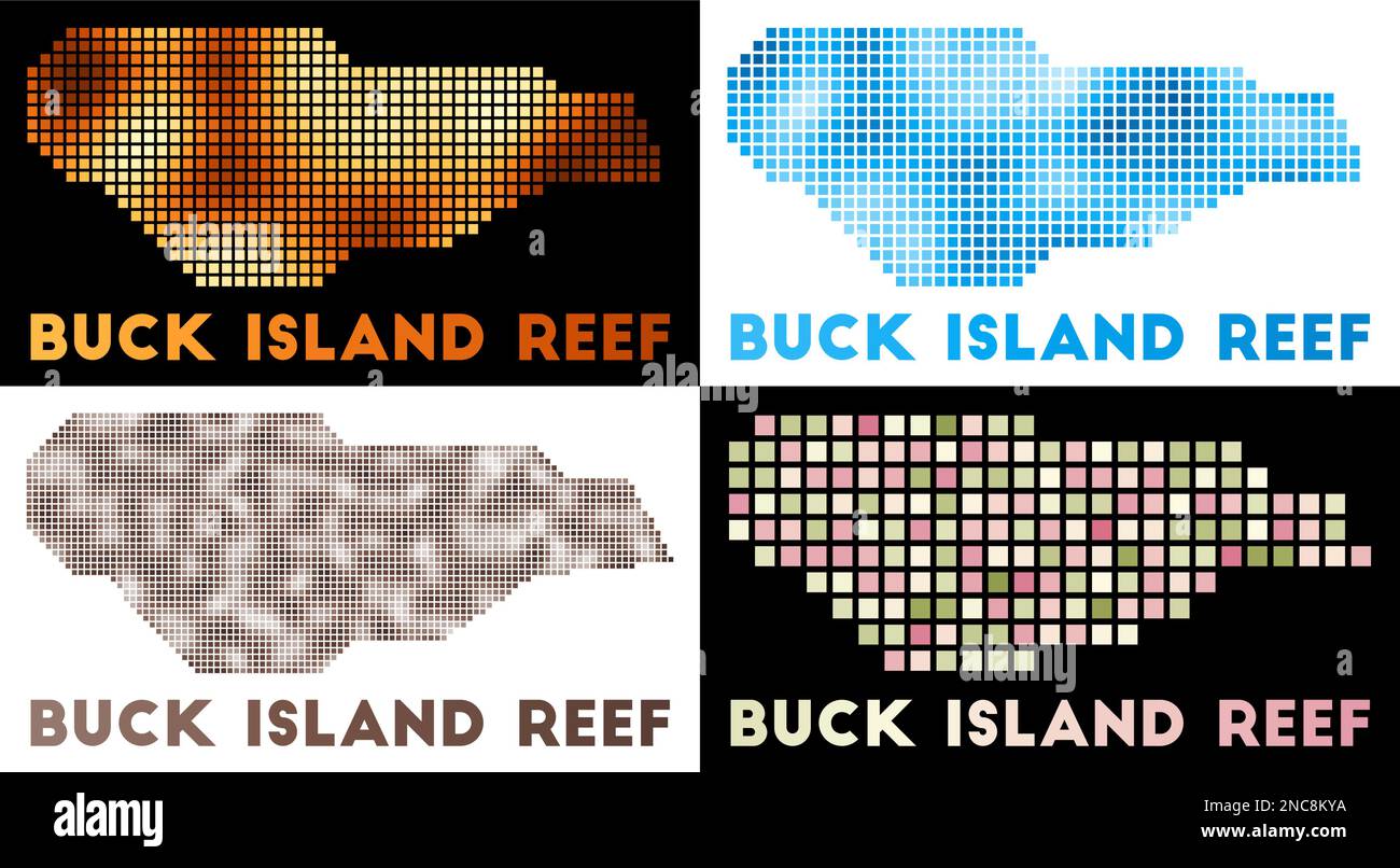 Buck island reef map hi-res stock photography and images - Alamy