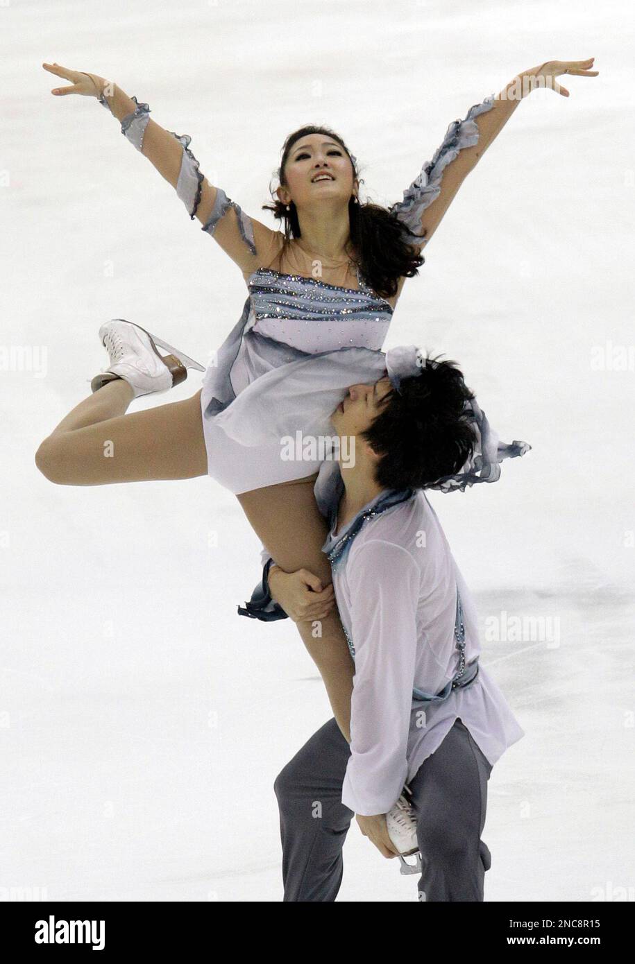 China's Yu Xiaoyang and Wang Chen during the ice dance free dance of ...