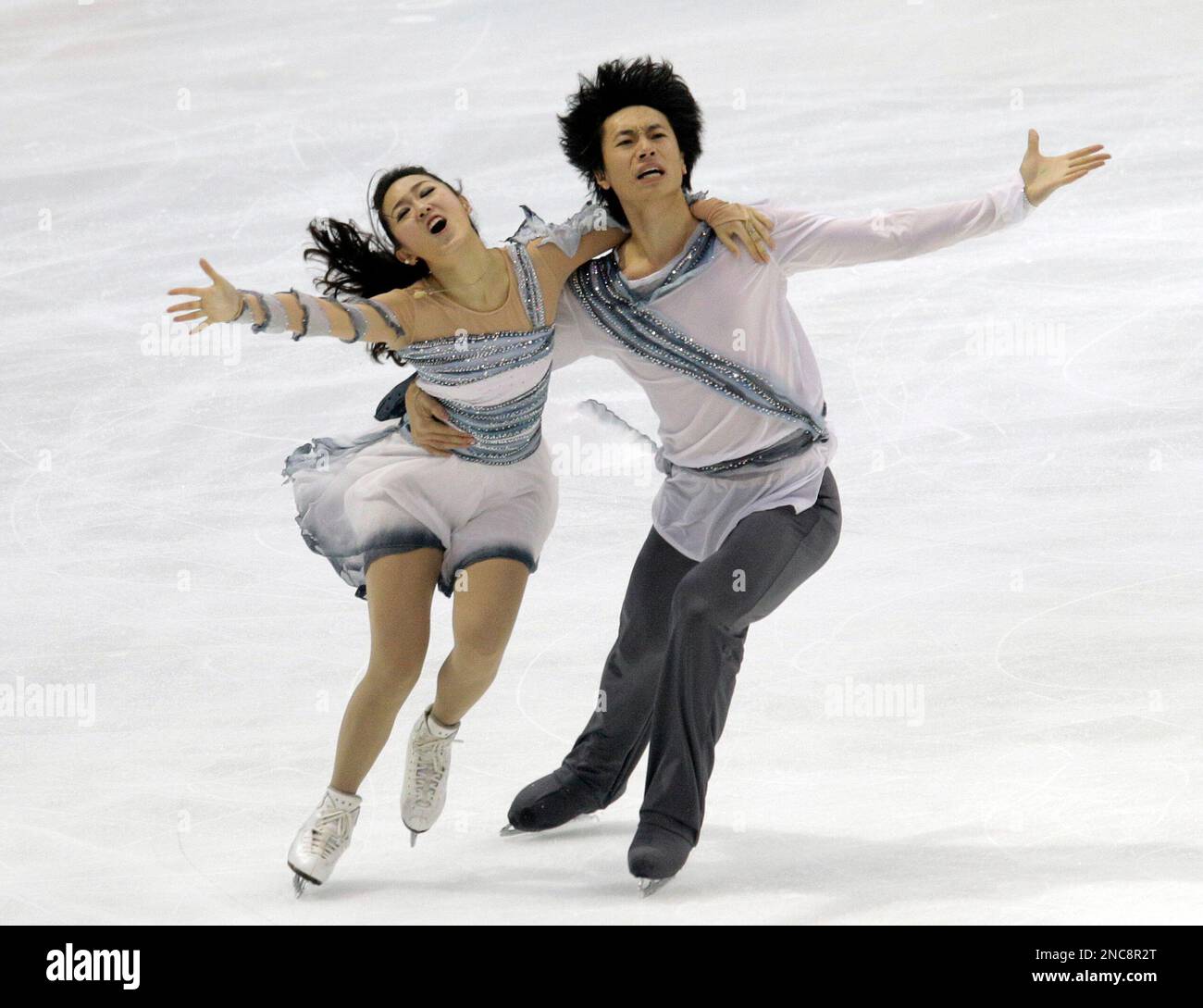 China's Yu Xiaoyang and Wang Chen during the ice dance free dance of ...
