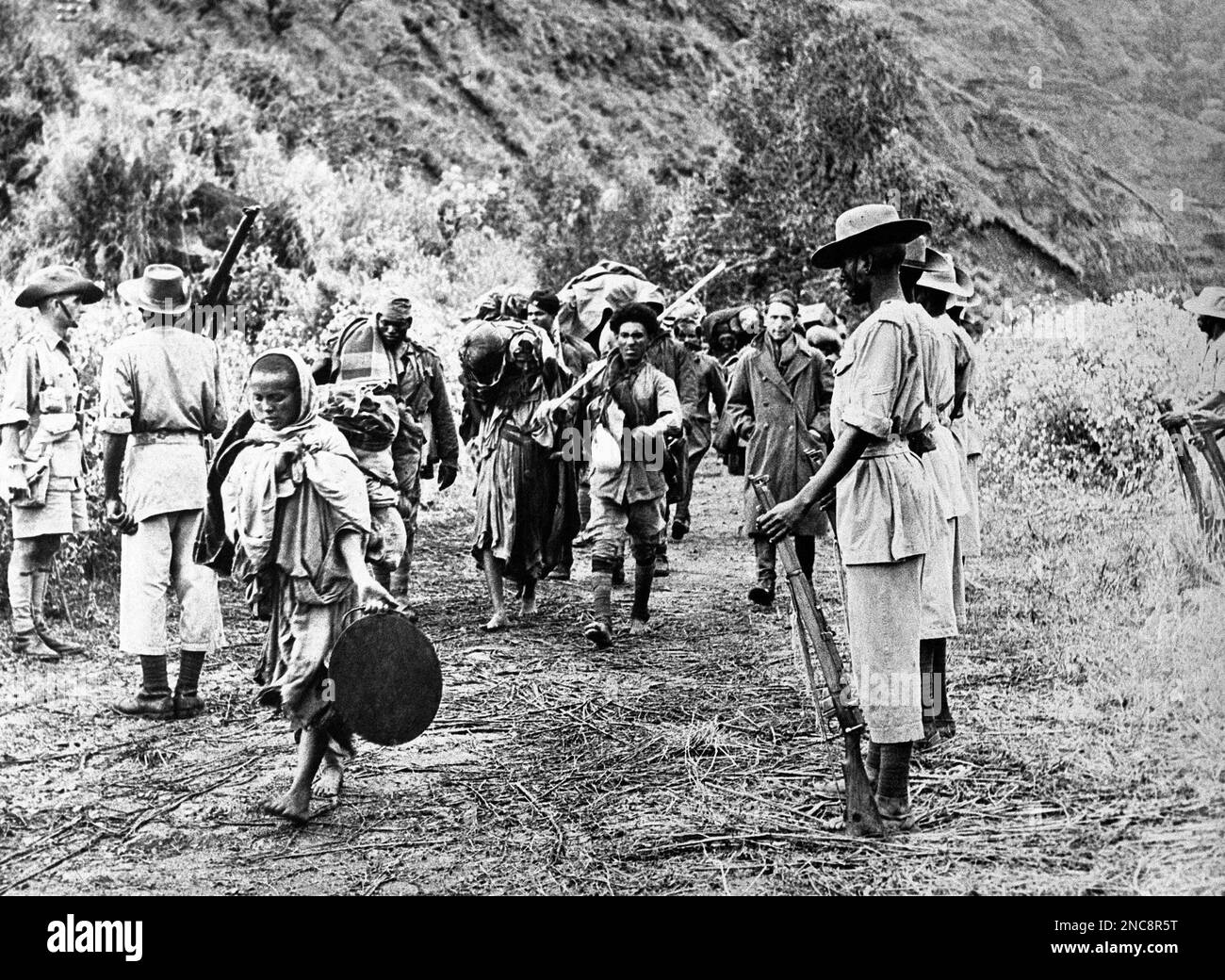 The Italian force at Walchefit Pass, 80 miles north of Gondar ...