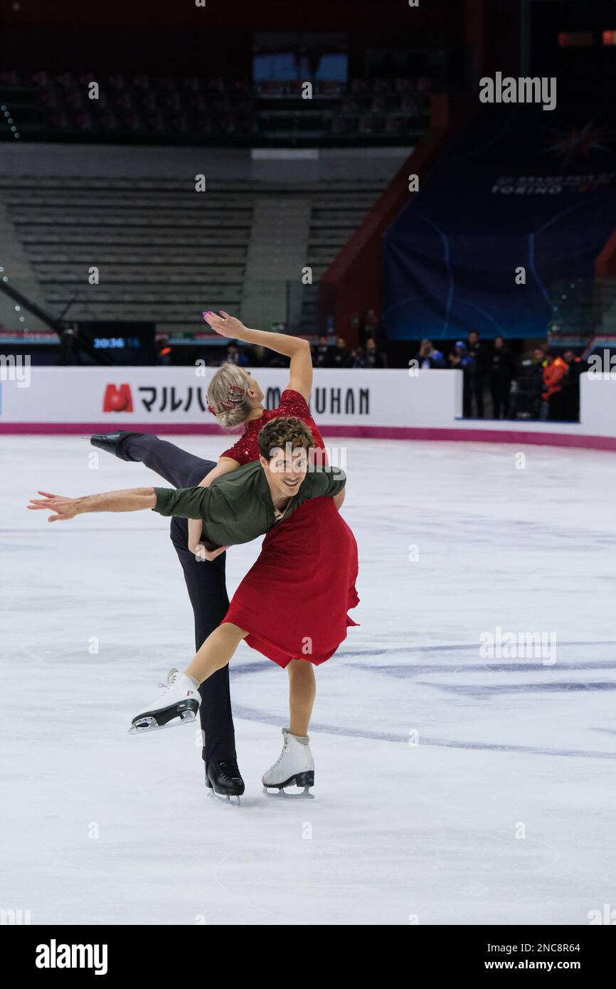 Piper Gilles and Paul Poirier (CAN) perform during the Senior Ice Dance ...