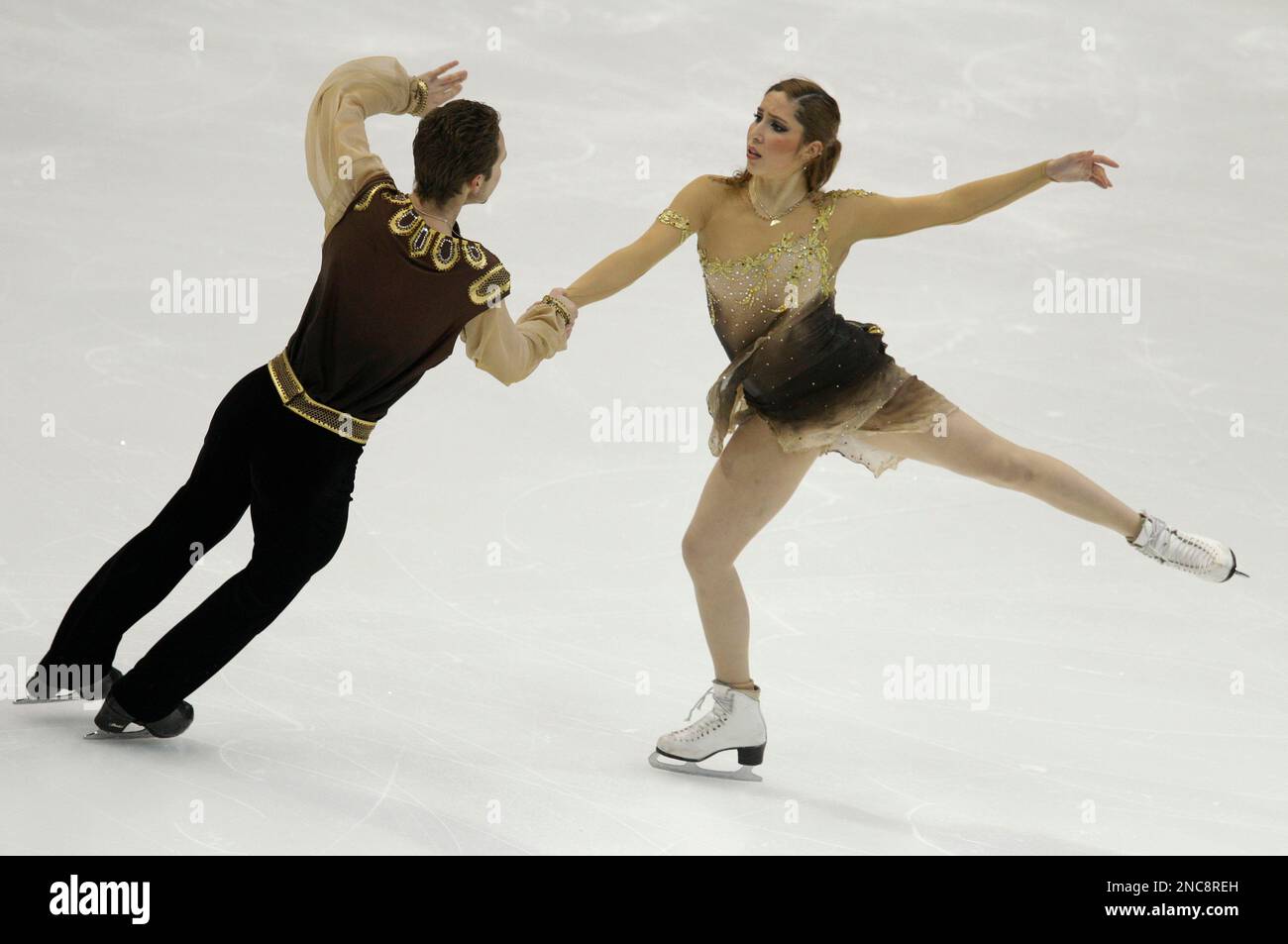 Mexico's Corenne Bruhns and Benjamin Westenberger during the ice dance ...