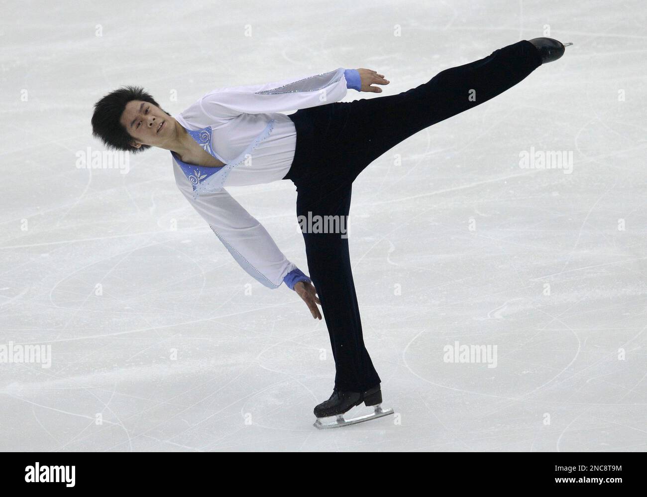 Taiwan's Stephen Kuo performs during the men's short program of the ISU ...