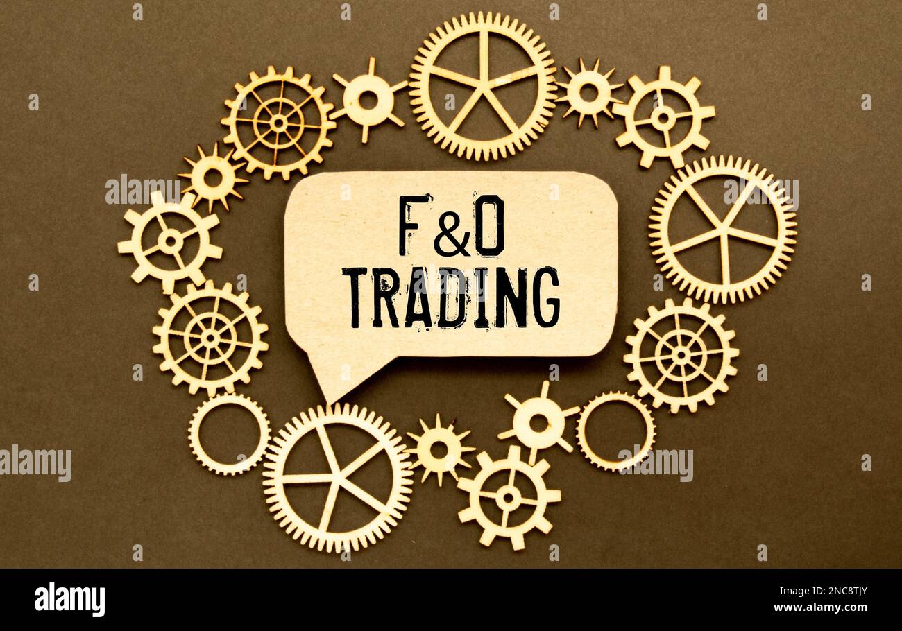 F and O Future and Option Trading inscription on notepad with ...