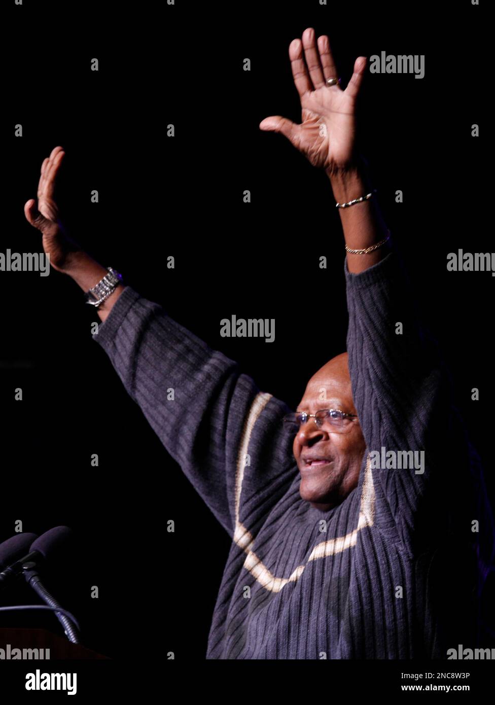 Nobel Peace Prize Laureate, South African Archbishop Desmond Tutu ...