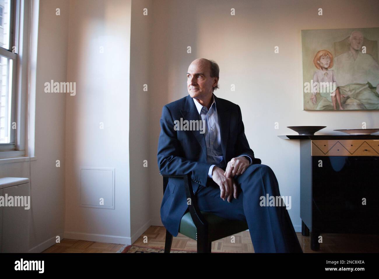 In this February 15, 2011 photo, singer James Taylor poses for a ...