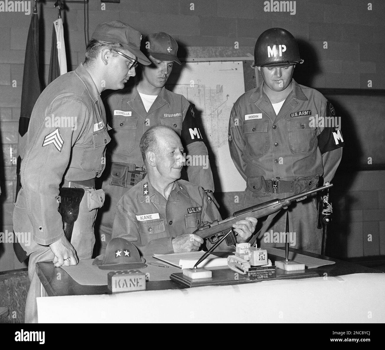 Maj. Gen. Francis P. Kane, commander of the 33rd Division, Illinois ...