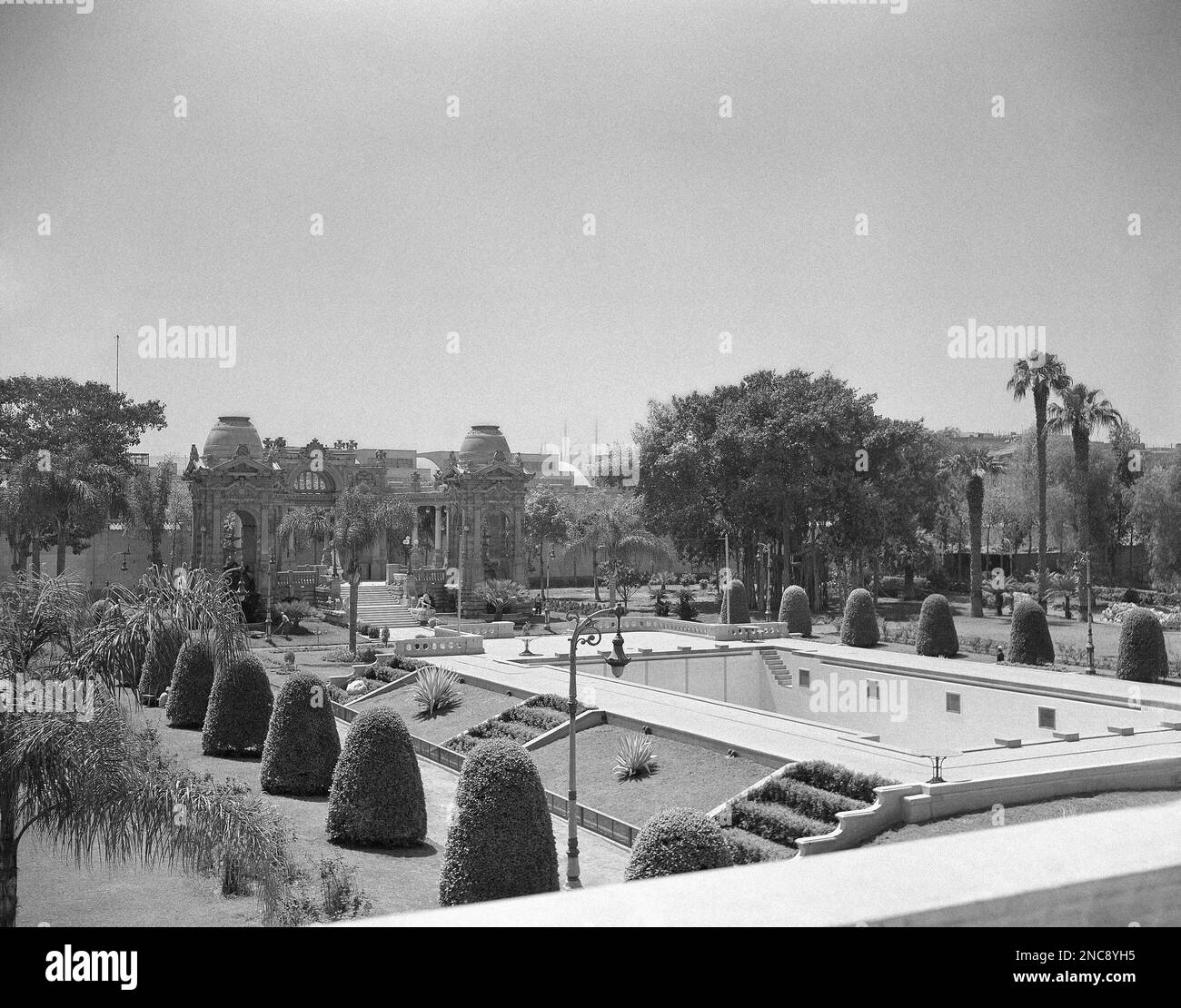 The private swimming pool of former King Farouk of Egypt, on the ...