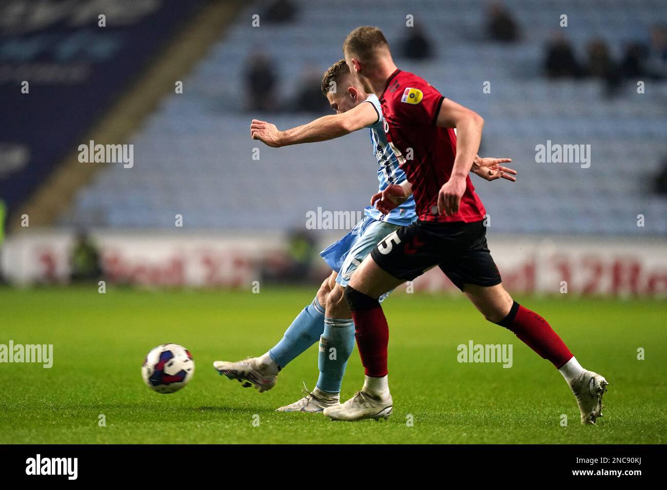 Coventry City's Viktor Gyokeres scores their side's first goal of the ...