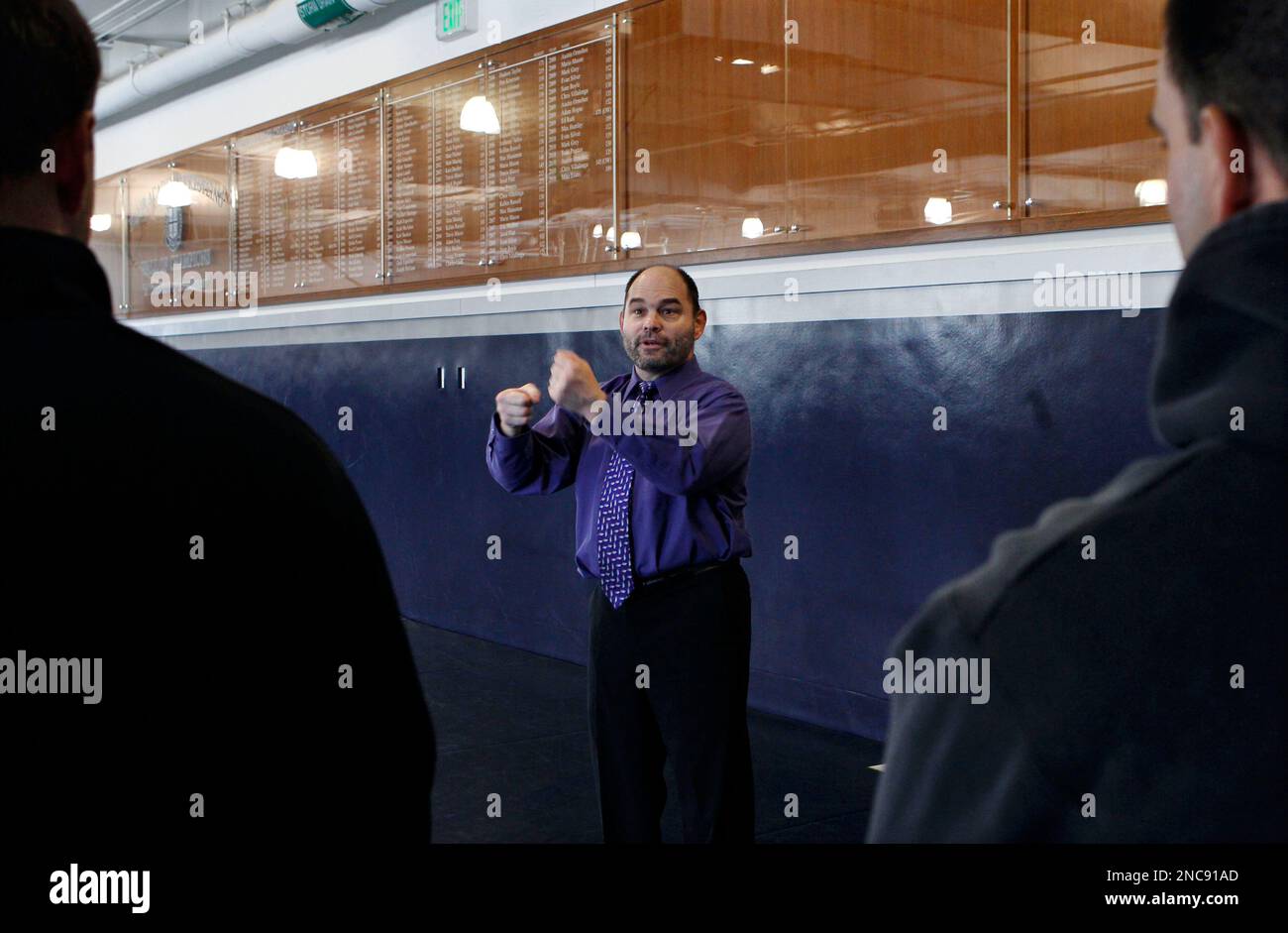 **HOLD FOR STORY BY DAVE SKRETTA**Blair Academy wrestling coach Jeff ...