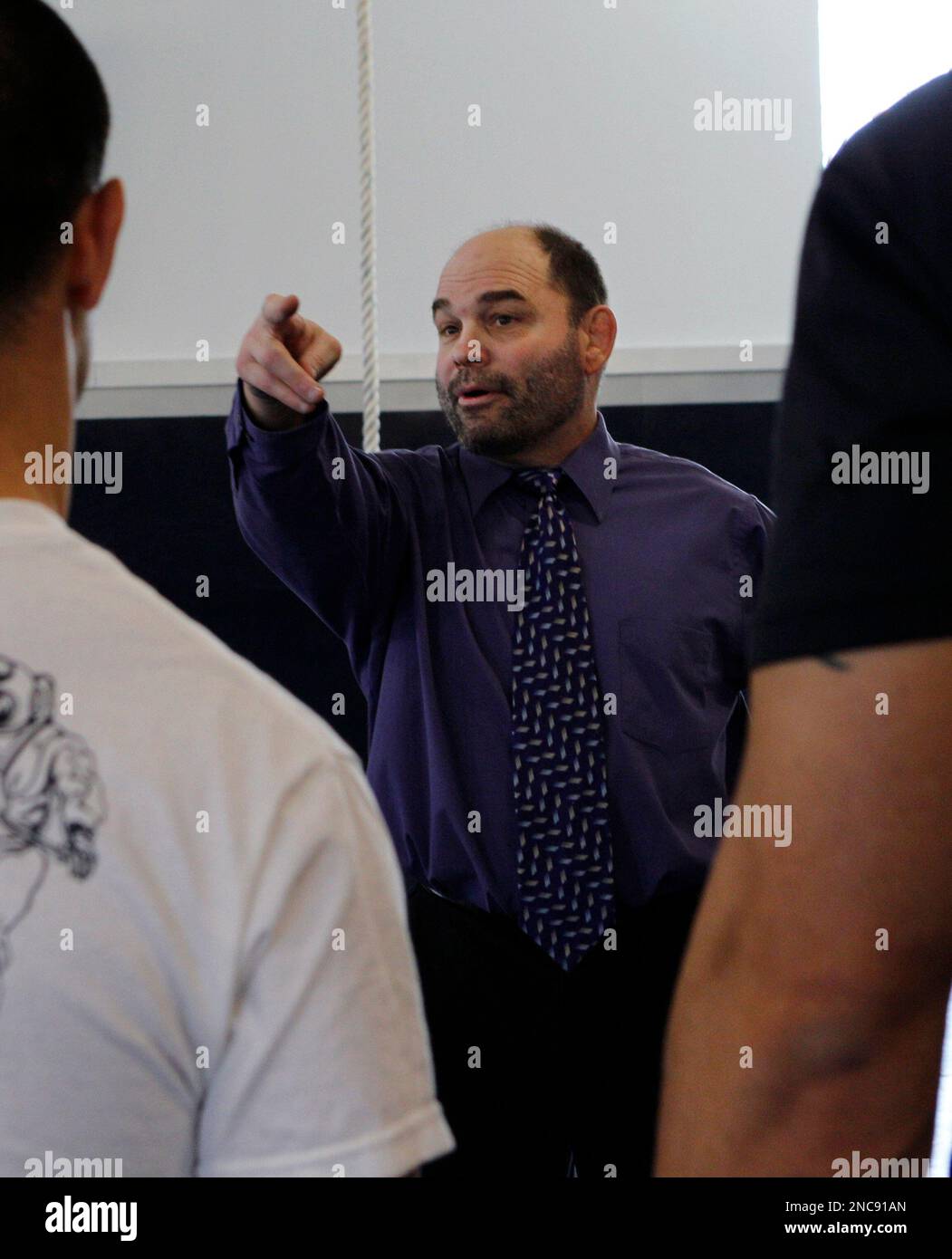 **HOLD FOR STORY BY DAVE SKRETTA**Blair Academy wrestling coach Jeff ...