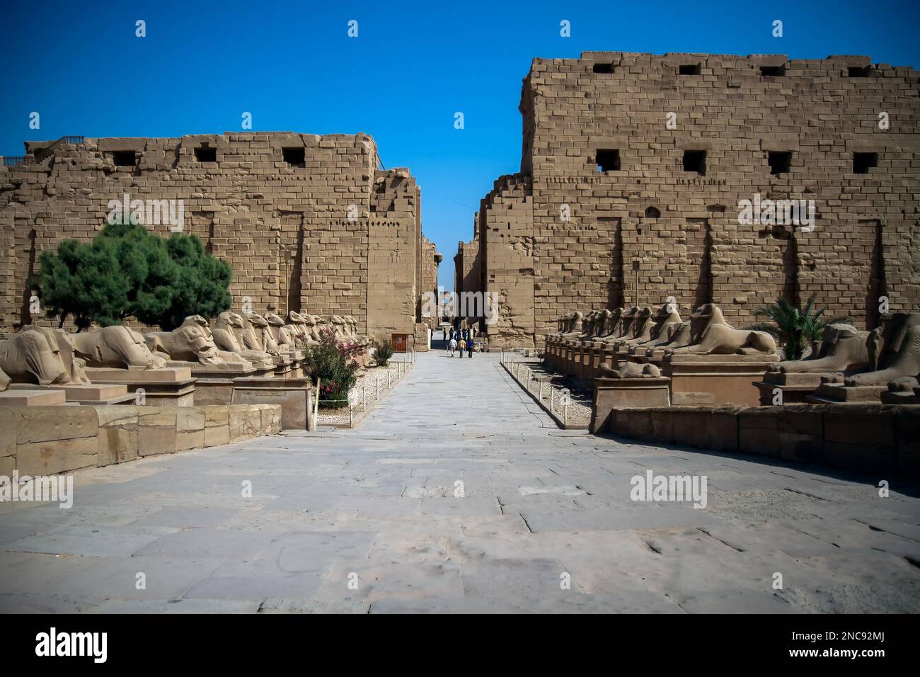Luxor, Egypt. The Karnak Temple Complex,comprises a vast mix of decayed ...