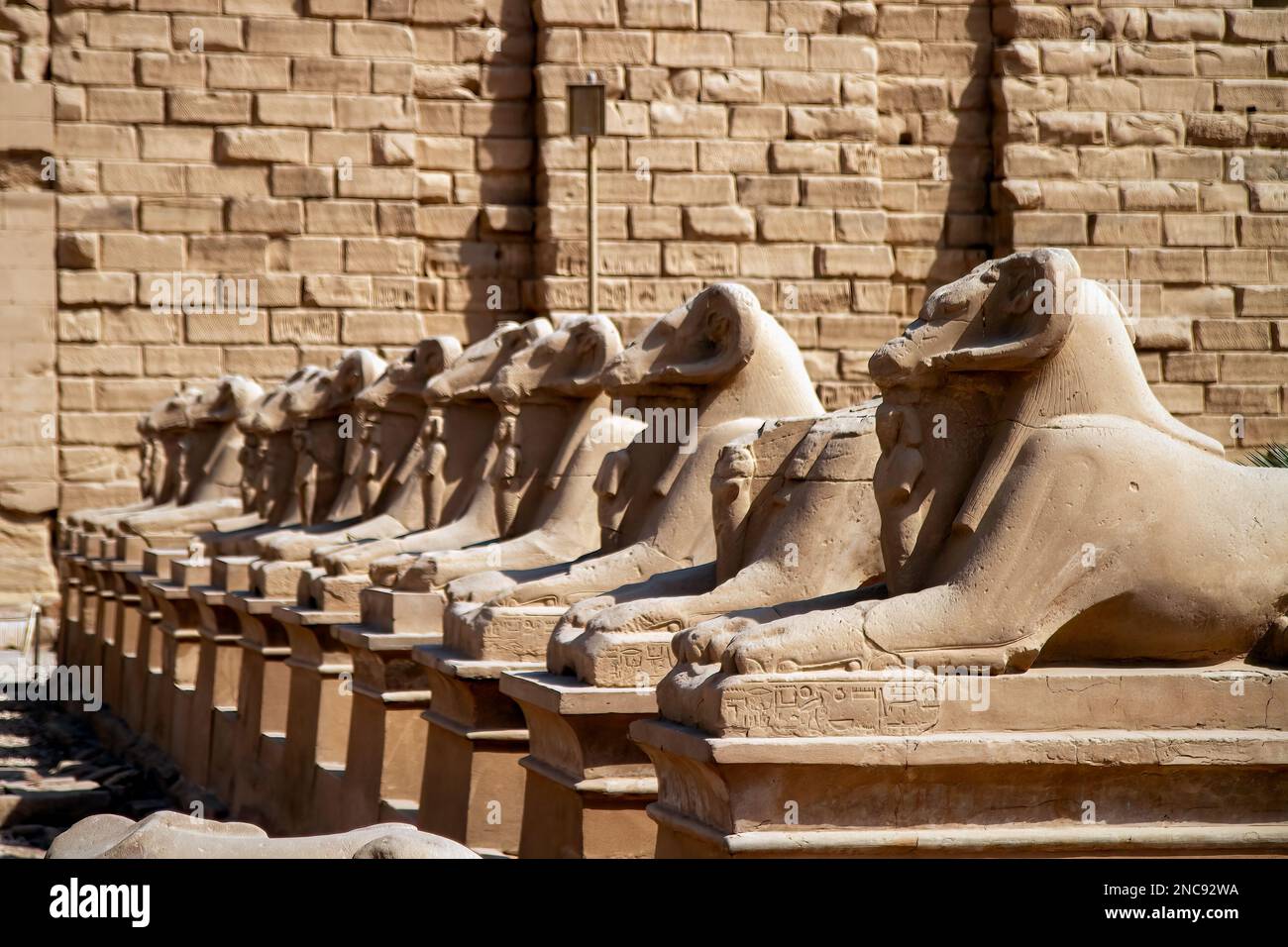 Luxor, Egypt. The Karnak Temple Complex,comprises a vast mix of decayed ...