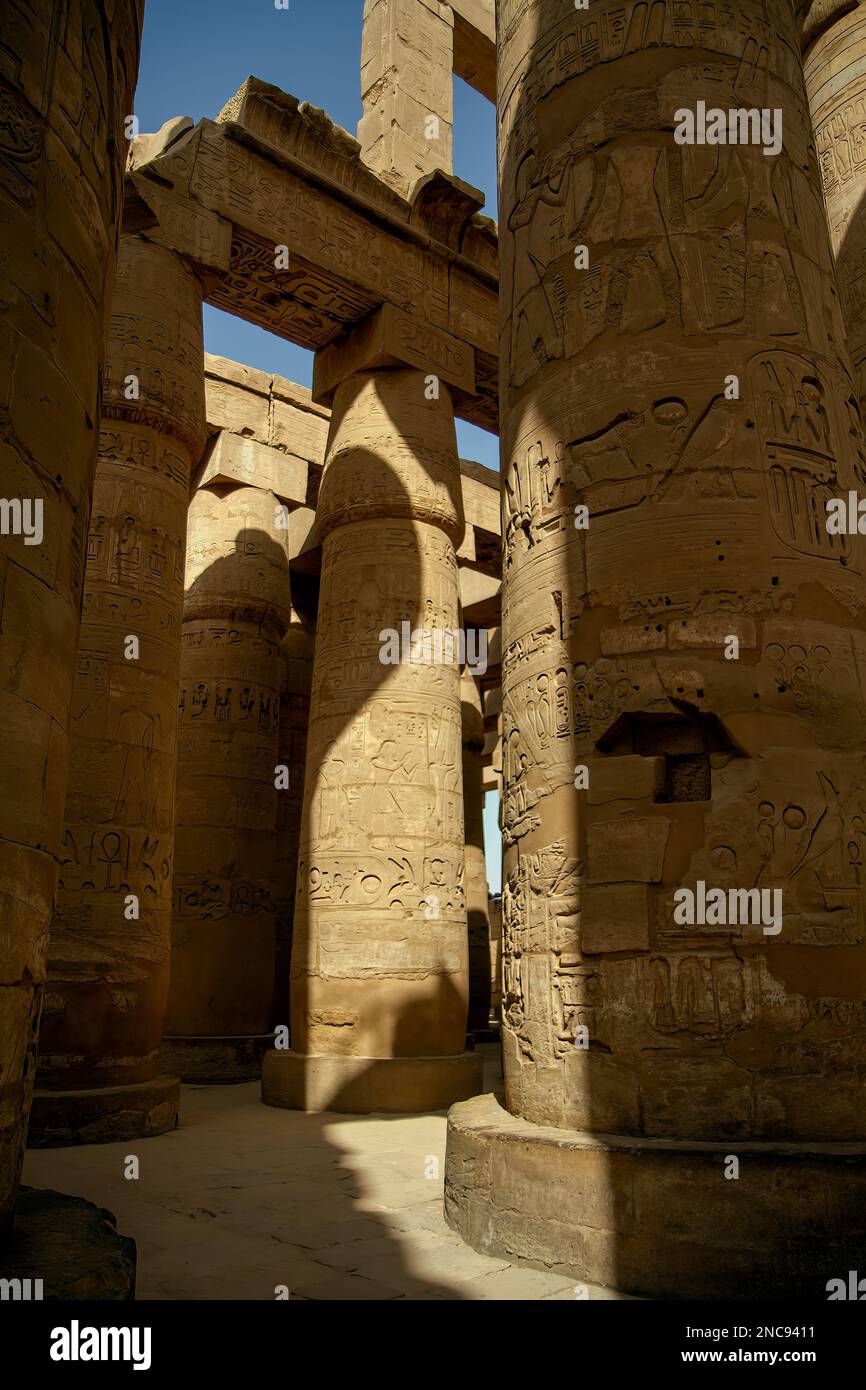 Luxor, Egypt. The Karnak Temple Complex, commonly known as Karnak ...