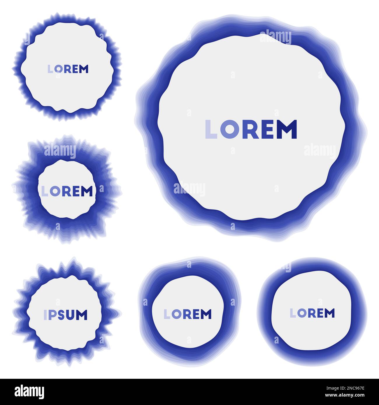 Round labels. Astonishing circular backgrounds. Neat vector ...