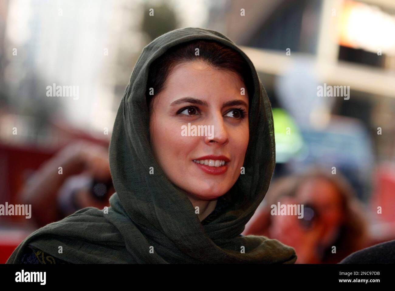 Iranian actress Leila Hatami arrives for the screening of the movie A Separation in Berlin on ...