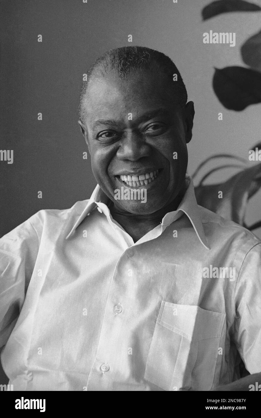 Louis (Satchmo) Armstrong tells an interviewer in Los Angeles on July 3 ...