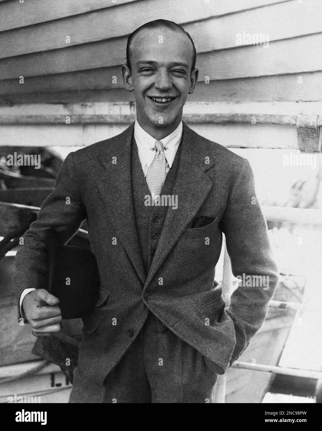 Fred Astaire, famed dancer, arrives on the S.S. Mauretania in New York ...
