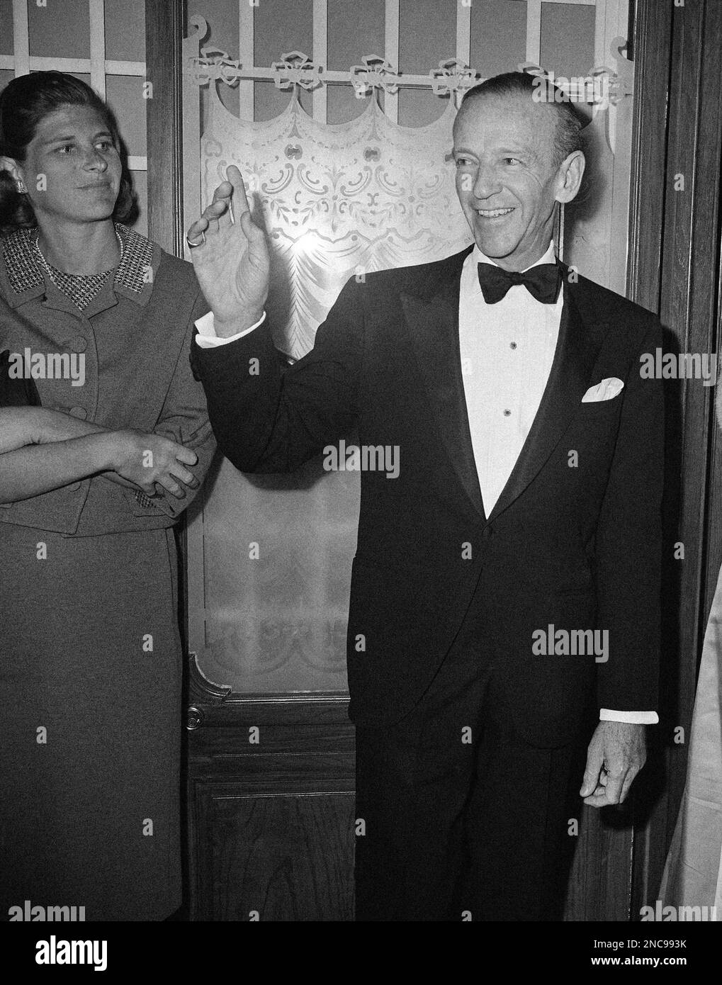 Actor and dancer Fred Astaire arriving at the “Bistro” restaurant in ...