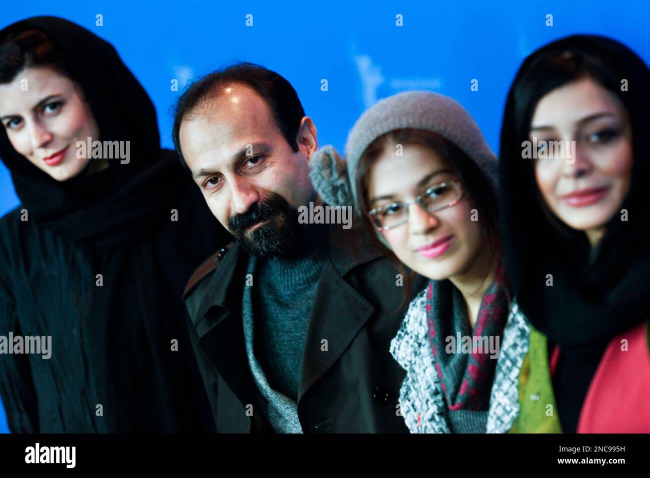 Iranian actress Leila Hatami, Director Asghar Farhadi, actresses Sarina ...