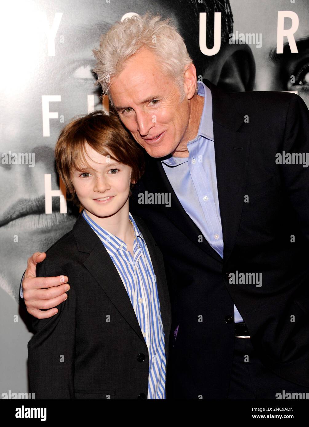 Actor John Slattery and son Harry attend the premiere of "The ...
