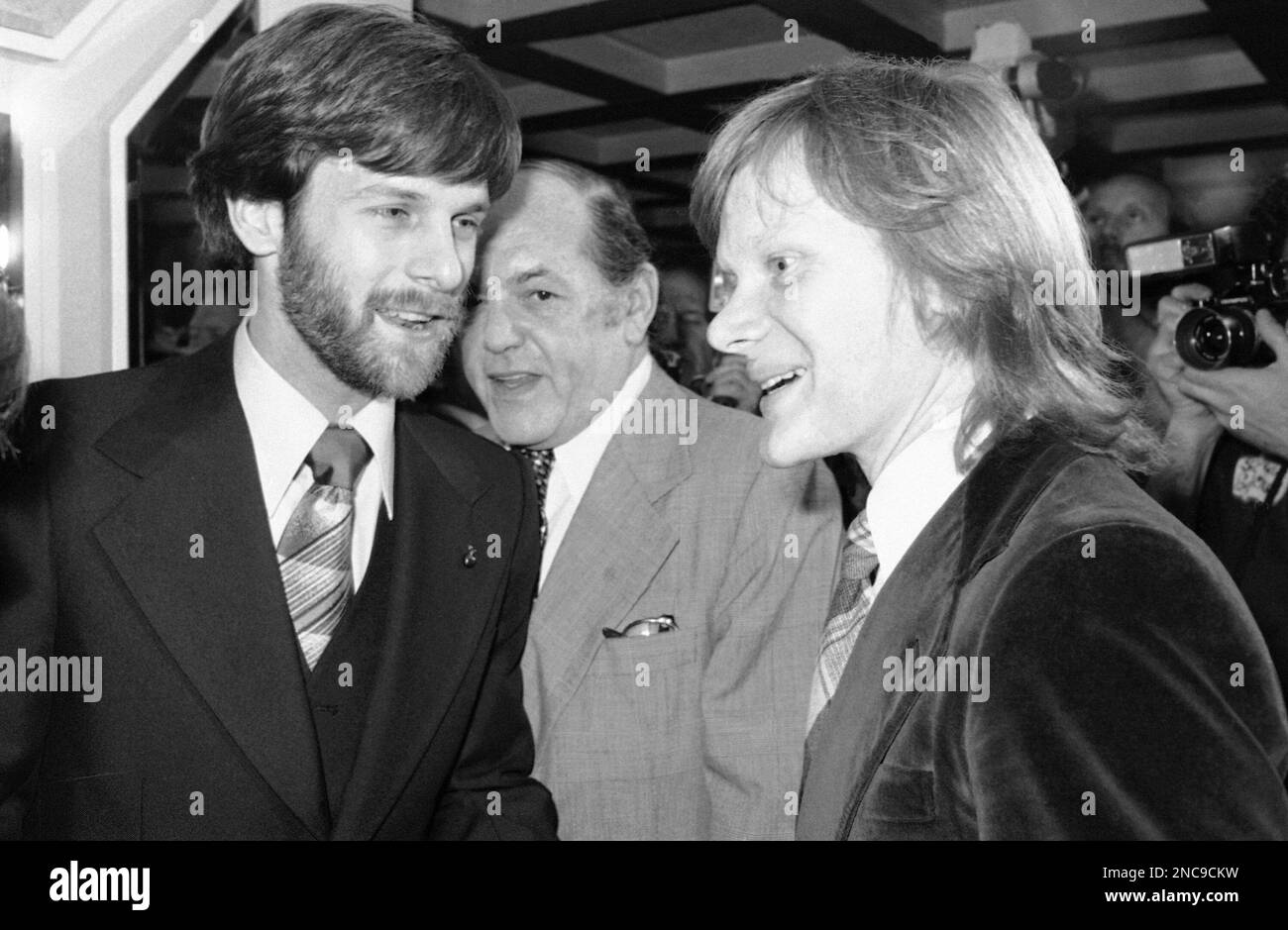 George Willig, left, who was dubbed the “human fly” after climbing the ...