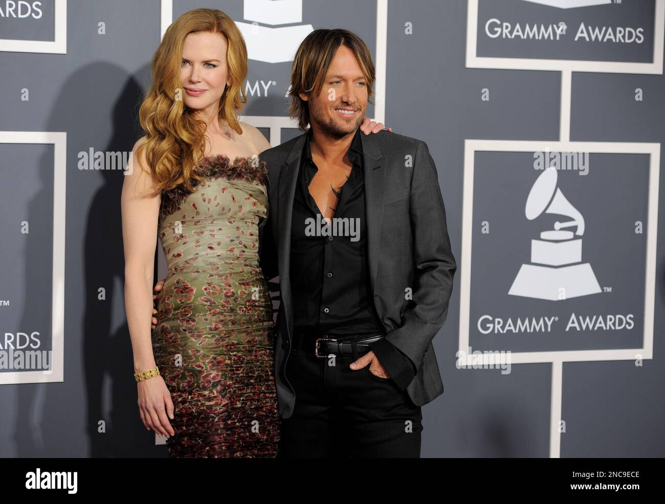 Nicole Kidman, left, and Keith Urban arrive at the 53rd annual Grammy ...