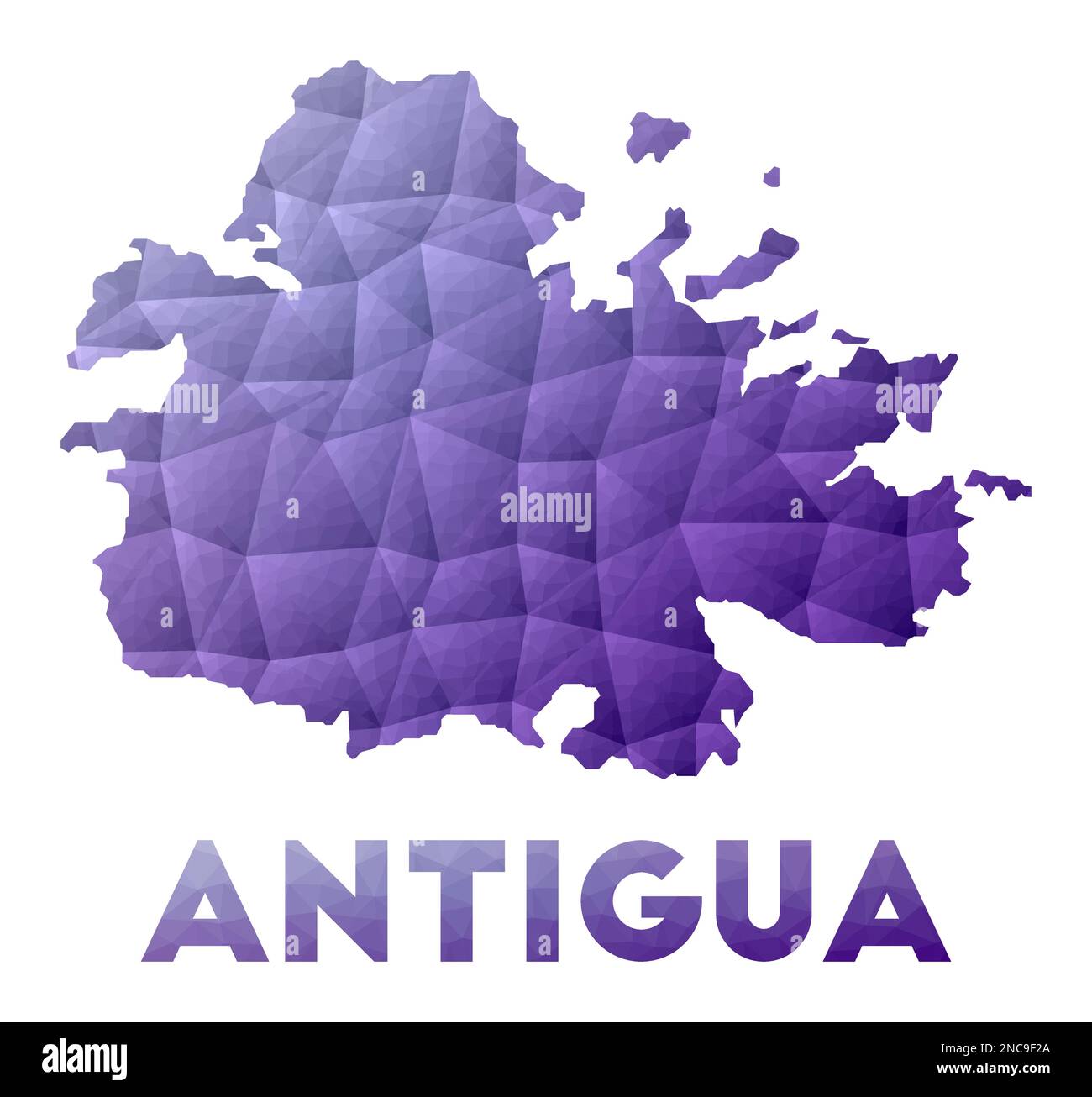 Map of antigua hi-res stock photography and images - Alamy