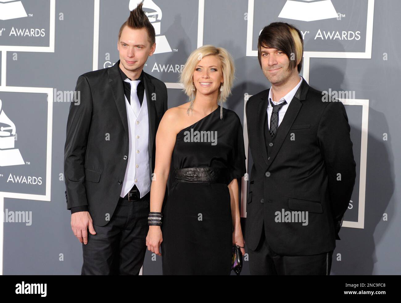 Fireflight, from left, Phee Shorb, Dawn Michele, and Justin Cox arrive ...