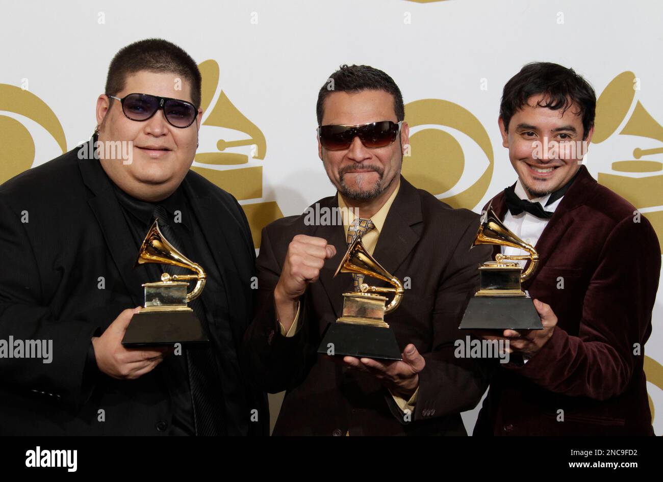 Grupo Fantasma, from left, Gilbert Elorreaga, Jose Galeano and Mark ...
