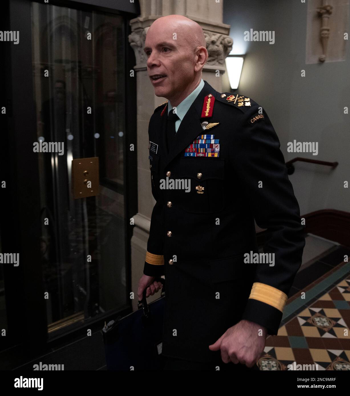 Canada‚Äôs Chief of the Defence Staff Wayne Eyre makes his way to ...