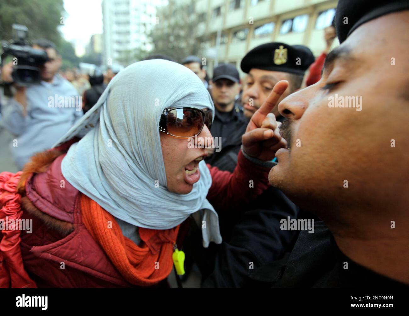 FILE - In this Jan. 26, 2011 file photo, angry Egyptian activist shouts ...